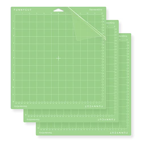 Funnycut Standardgrip Cutting Mat 12x12 for Cricut Maker 3