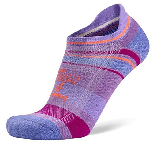 Balega Hidden Comfort Performance No Show Athletic Running Socks for Men and Women (1 Pair), Mystic Mauve, Large