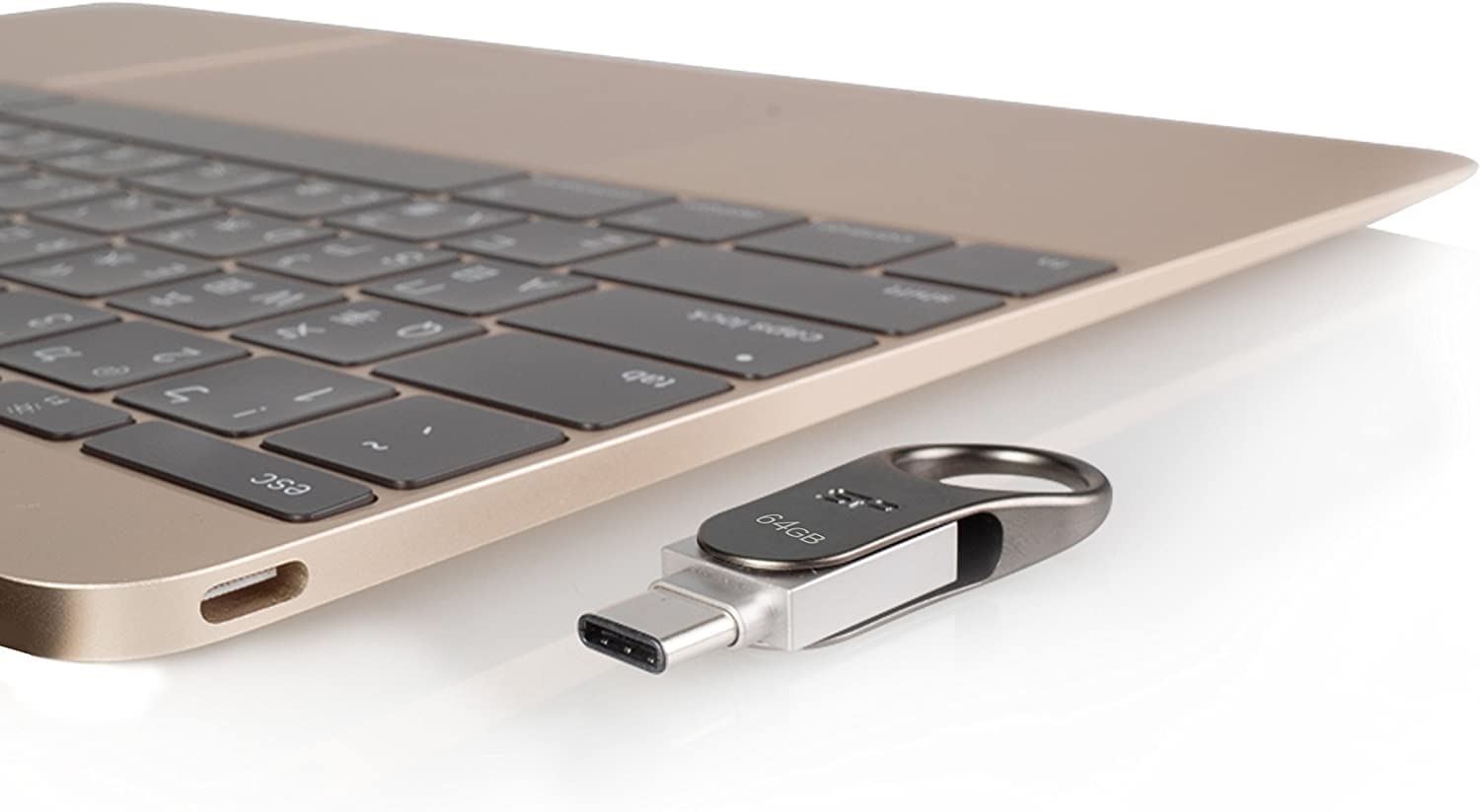 Silicon Power C80 64GB Flash Drive Type C Swivel Dual Flash Drive (USB-A 3.0 / USB-C) Ready for Smartphones, Tablets and New MacBook (SP064GBUC3C80V1S)