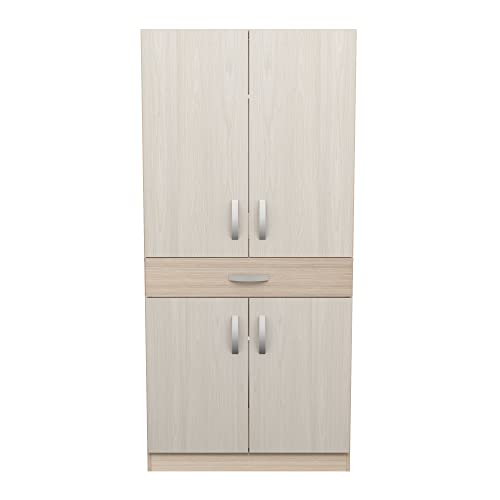 Inval AM-16423 Computer Desk, Washed Oak/Beech