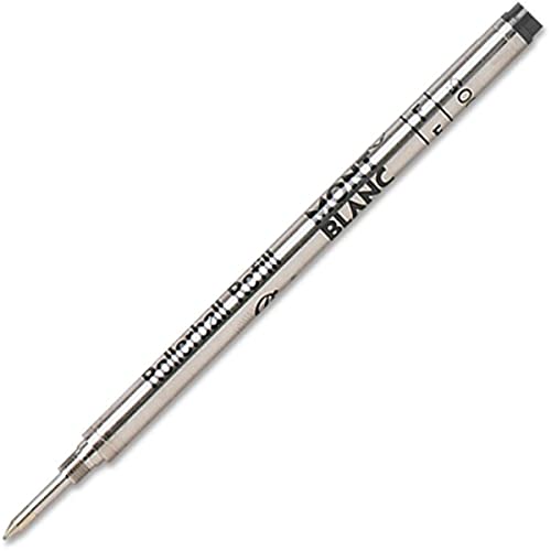 Mont Blanc Refills, Rollerball, Fine Point, Black, Pack Of 2