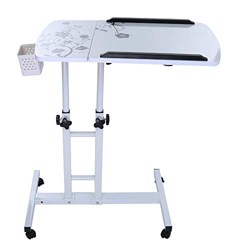 Household Computer Task Desk Office Table,Can Be Folded and Adjusted Angle,Adjustable Height,Removable,2 Separate Tabletop,Pen Holder(Ship from US!)