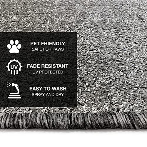 Prest-O-Fit 3-Pack 2-4050 Wraparound Radius RV Step Rug Stone Gray 22 in. Wide