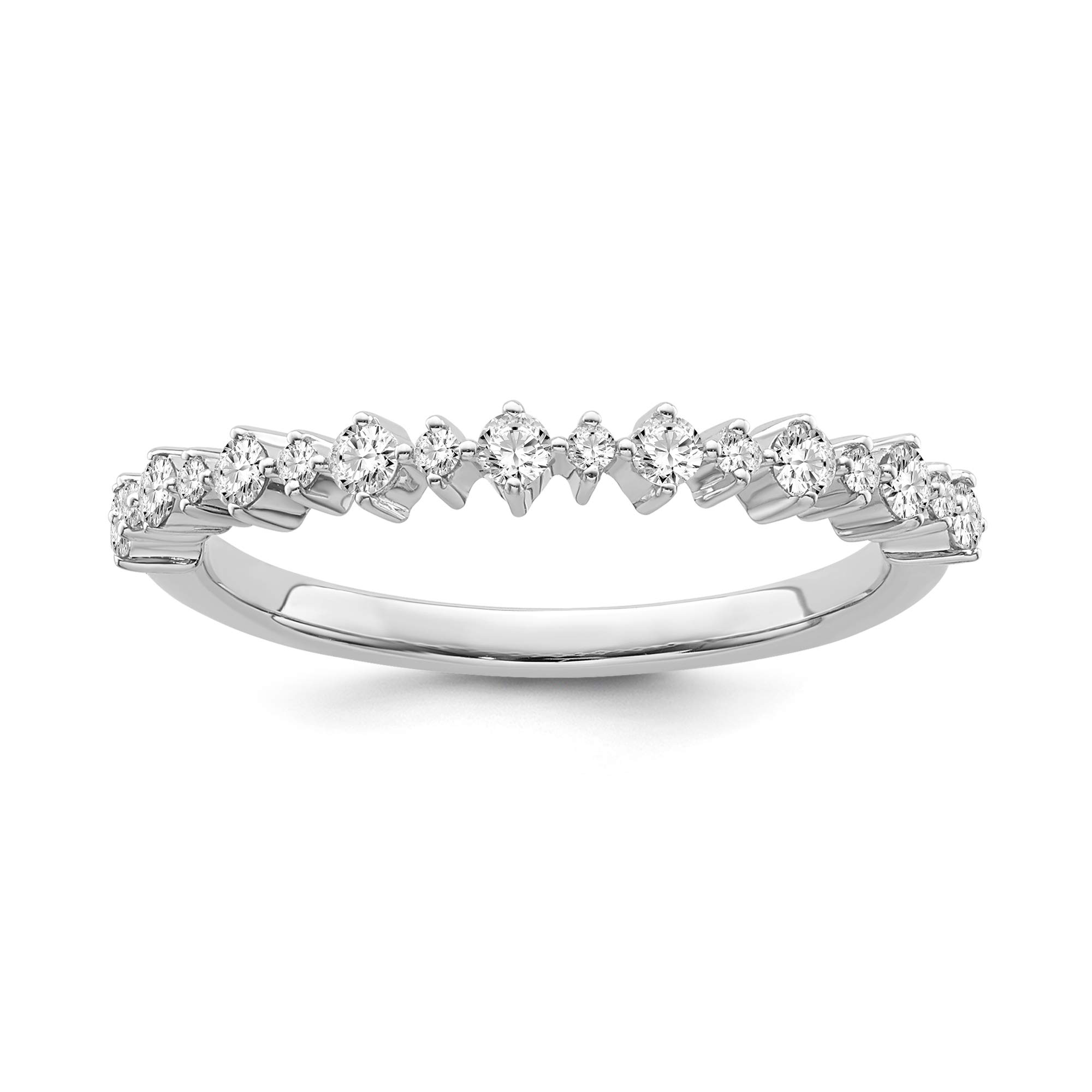 ARAIYA FINE JEWELRY 10K Yellow Gold Diamond Band Ring (1/4 cttw, I-J Color, I2-I3 Clarity), Size 6