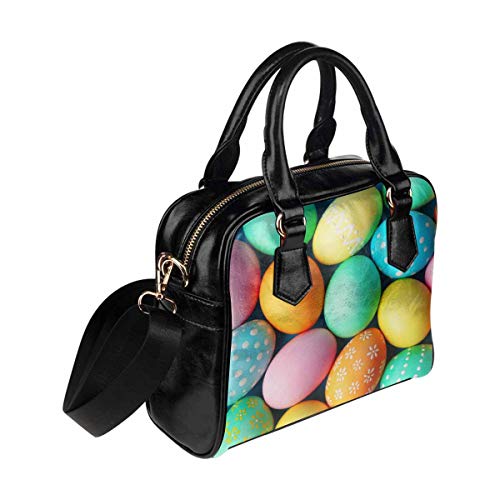 InterestPrint Colorful Easter Eggs Crossbody Purse Bags for Women Shoulder Bag