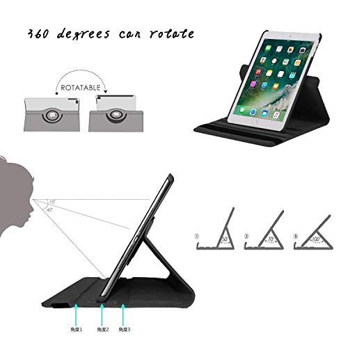 iPad Air (3rd Gen) 10.5" 2019 / iPad Pro 10.5" 2017 Case,360 Degree Rotating Stand Smart Case Protective Cover with Auto Wake Up/Sleep Feature Cover for (A2152/A2123/A2153/A2154 / A1701/A1709)