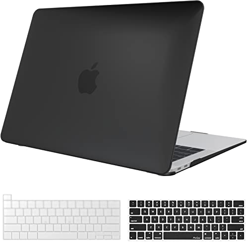 Procase MacBook Pro 13 Case 2019 2018 2017 2016 Release A2159 A1989 A1706 A1708, Hard Case Shell Cover and Keyboard Skin Cover for Apple MacBook Pro 13 Inch with/Without Touch Bar and Touch ID āBlack (PC-08360224)