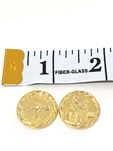 Rectangular Rhinestone Gold Wedding Arras Box & Unity Coins Arras de boda