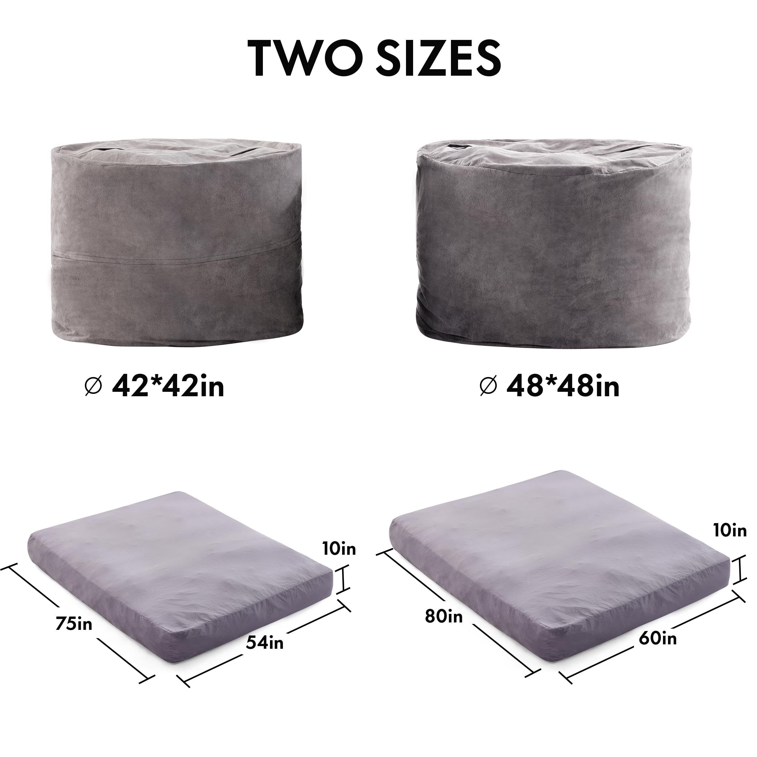 AYEASY Bean Bag Chair with Filler
