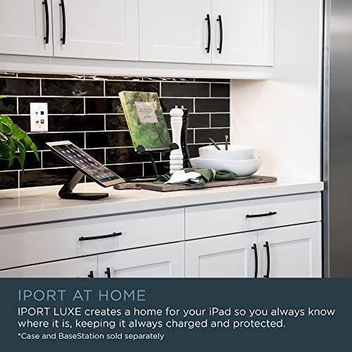 iPort Luxe (LuxePort) Case iPad Case - Compatible with iPad 9.7 6th gen, iPad 9.7 5th gen, iPad Pro 9.7, iPad Air 2, and iPad Air - Black, (71012)
