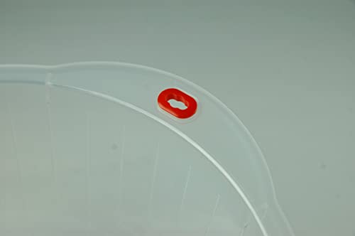 Inomata Plastic Japanese Rice Washing Bowl with Side and Bottom Drainers