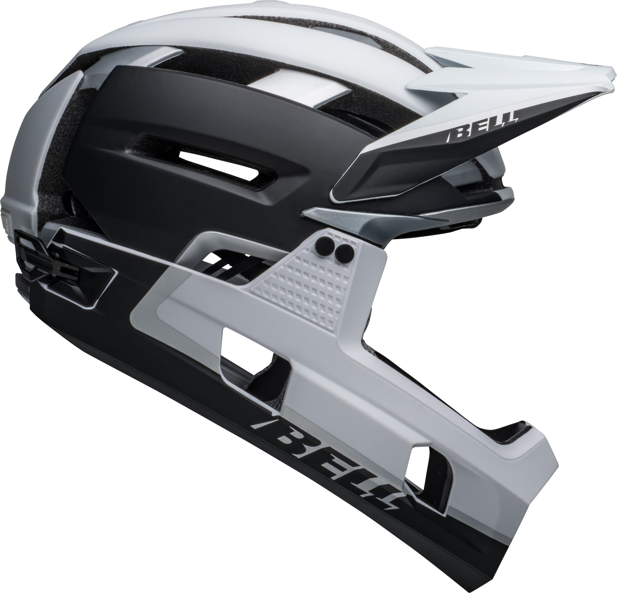 BELL Super Air R MIPS Adult Mountain Bike Helmet - Matte Black/White (2023), Medium (55-59 cm)