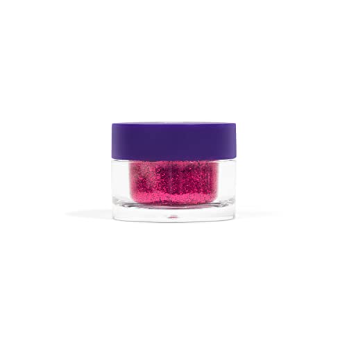 Unicorn Snot Holographic Hi-Def Cosmetic Glitter - Face & Body Glitter - for Hair, Nails, Lipgloss, Eyeshadow Makeup - Vegan & Gluten Free - 0.10oz/3g (Flirt/Metallic Ruby)