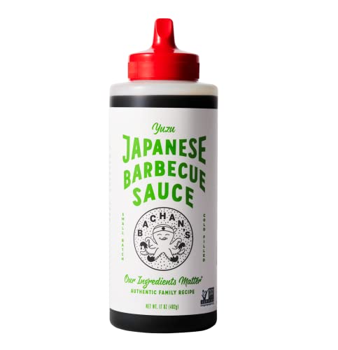 Bachan's Japanese Barbecue Sauce, Yuzu, 17 Oz, Non GMO, No Preservatives, Vegan, BPA free, BBQ Sauce for Chicken, Beef, Pork, Noodles, and More