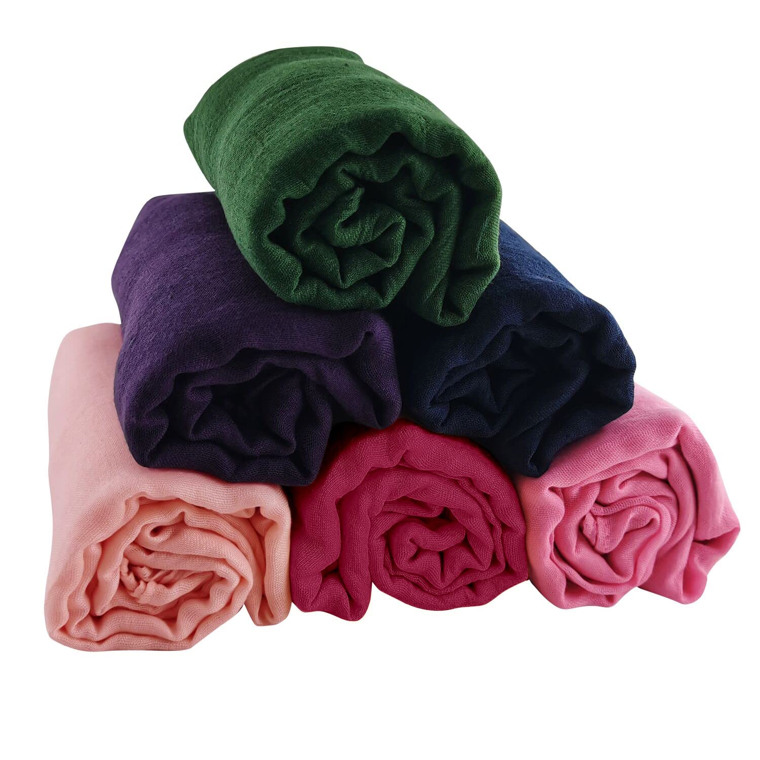 BallHull Women Soft Scarf Shawl for All Season Lightweight Long Scarf, 6 Pcs