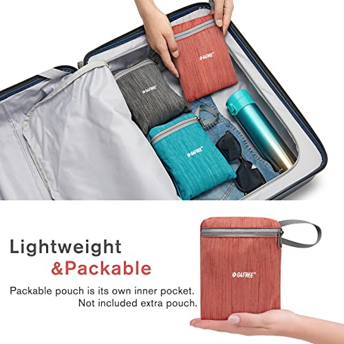 G4Free 10L/15L Hiking Backpack Lightweight Packable Hiking Daypack Small Travel Outdoor Foldable Shoulder Bag(Red)