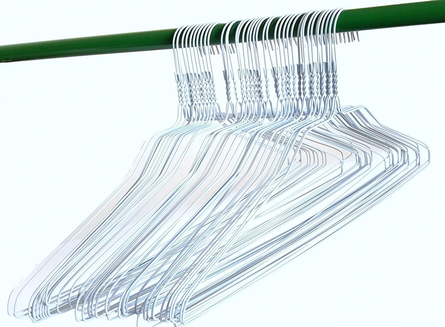 Wire Hangers, Standard Clothes Hangers (50, White)