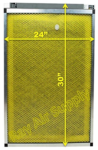 RAYAIR SUPPLY 24x30 MicroPower Guard Air Cleaner Replacement Filter Pads (3 Pack) Yellow