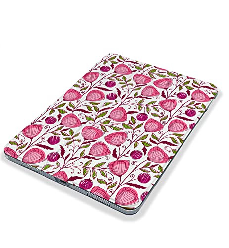 Kawaii Pink Flower Cute Berry case Compatible with iPad Mini Air Pro 7.9 8.3 9.7 10.2 10.9 11 12.9 inch Pattern Cover New 2022 2021 Trifold Stand 3 4 5 6 7 8 9 Generation 465 (10.2" 7/8/9 gen)