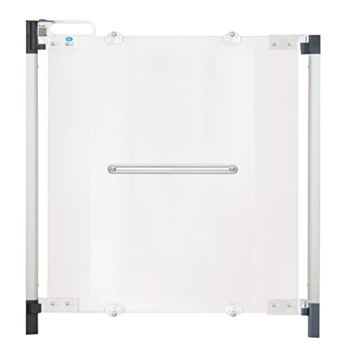 Qdos Crystal Designer Baby Safety Gate - Meets Tougher European Standards - Modern Design and Unparalleled Safety - Beauty & Safety Together at Last - Simple Installation | Hardware Mount