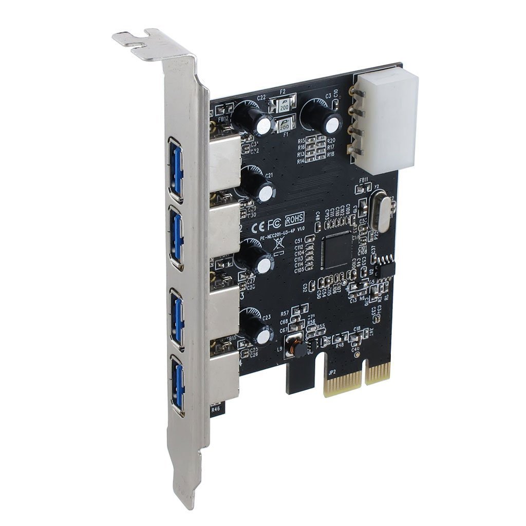 SEDNA - PCI Express USB 3.0 4 Port Adapter (4E) - NEC/Renesas 720201 chip Set