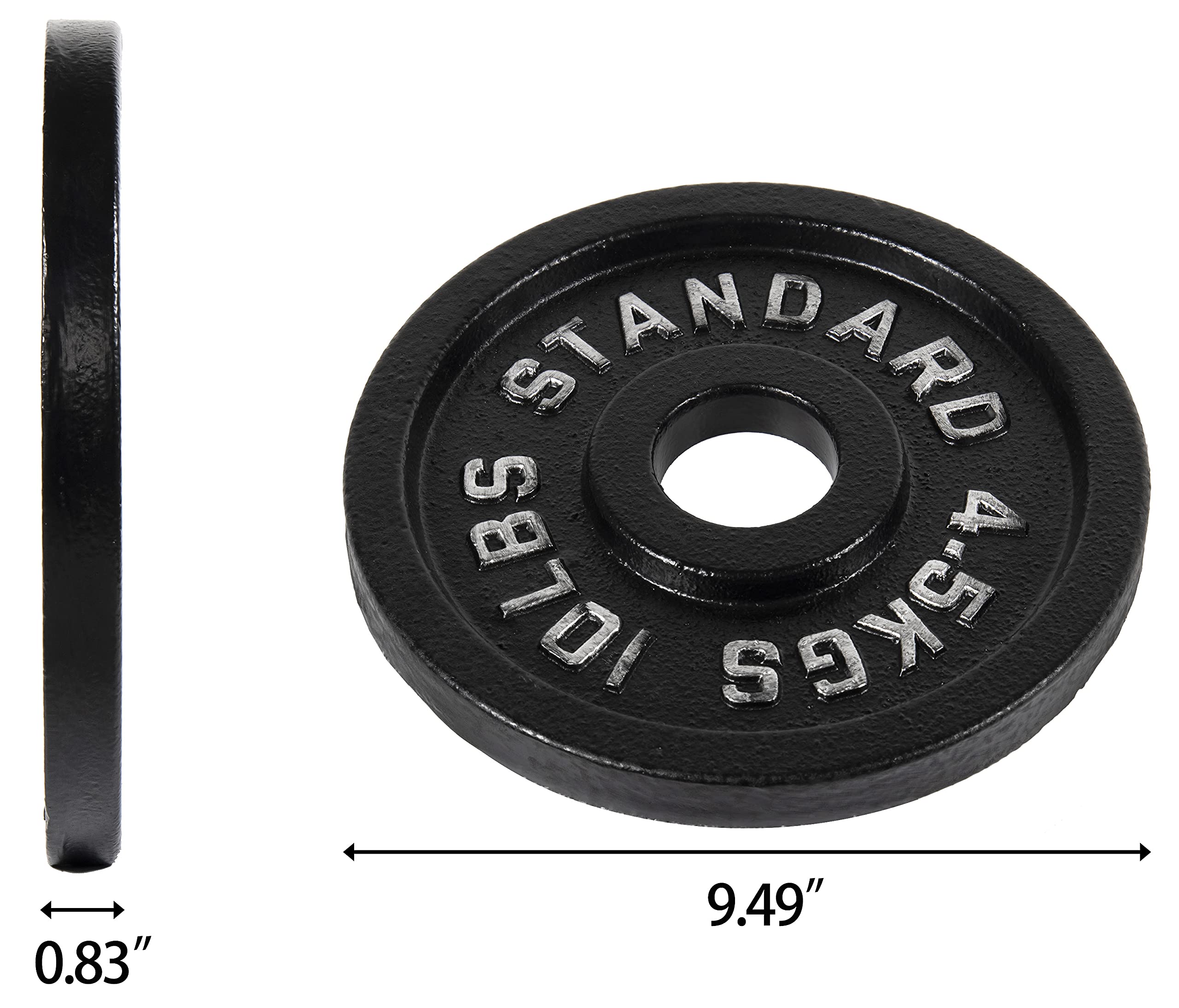 BalanceFrom Cast Iron Olympic 2-Inch Weight Plate, Pair