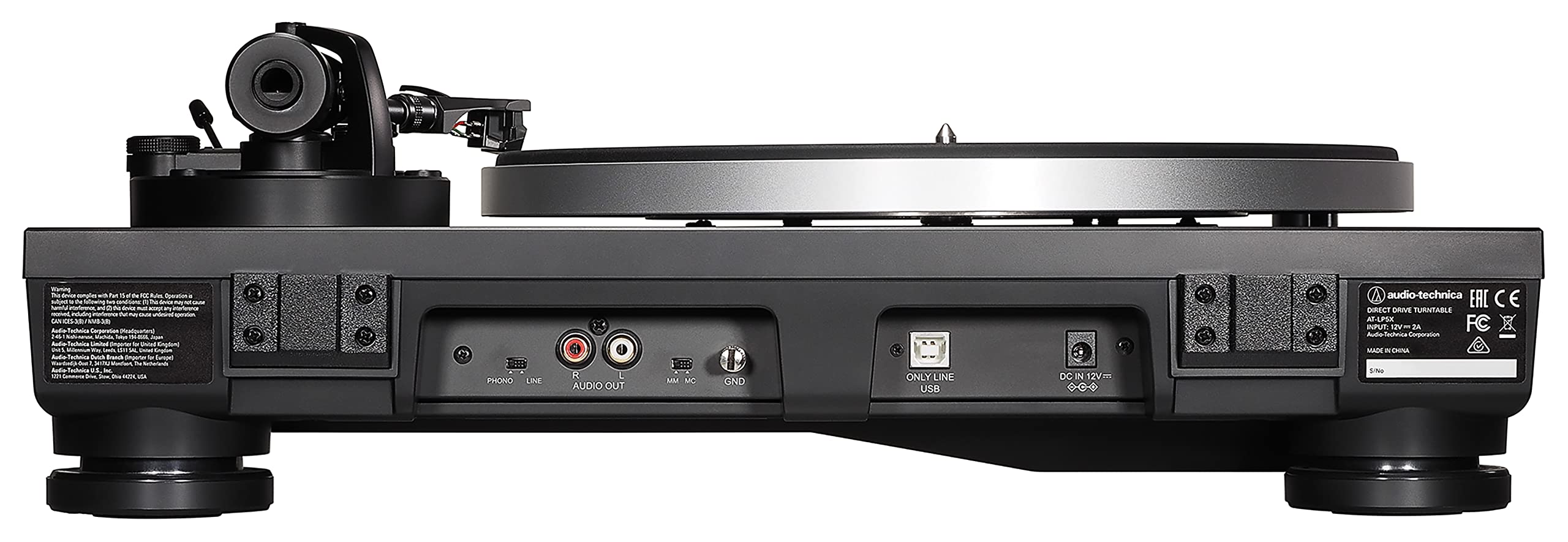 Audio-Technica AT-LP5X Fully Manual Direct Drive Turntable
