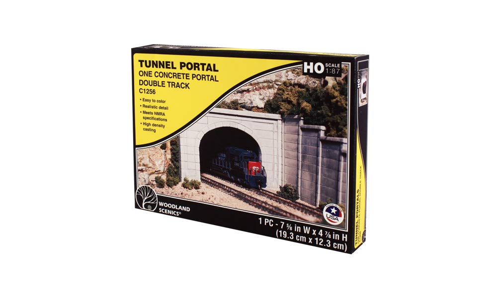Concrete HO Tunnel Portals Woodland Scenics