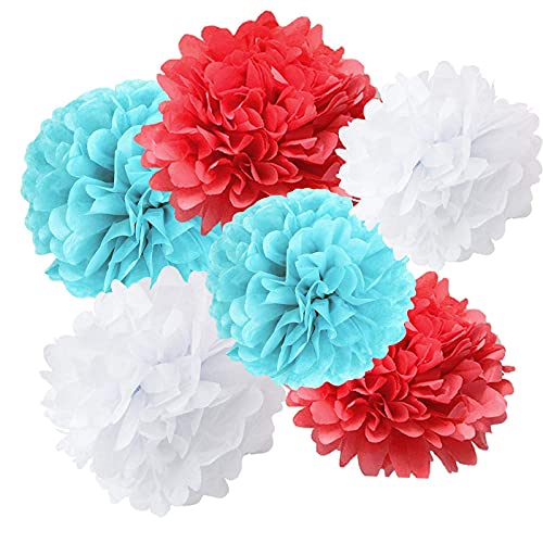 Dr. Seuss The Cat in The Hat Birthday Decorations/Thing 1 and Thing 2 Party Decorations/Dr. Seuss Baby Shower Decorations Blue White Red/Circus Carnival Party Decorations/2023 Nurse Graduation