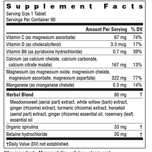 Rainbow Light Magnesium Calcium + Food Based Tablets 180 tablets