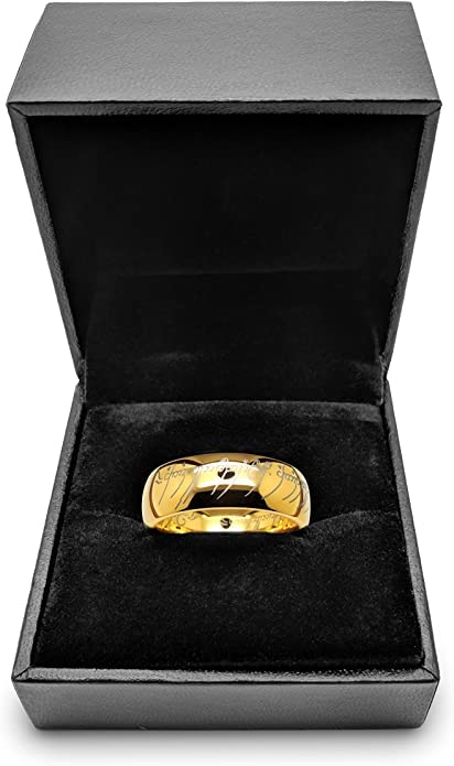 Atomic Jewelry Elvish *The One (Tungsten) Ring* 18k Gold Plating (15.5)
