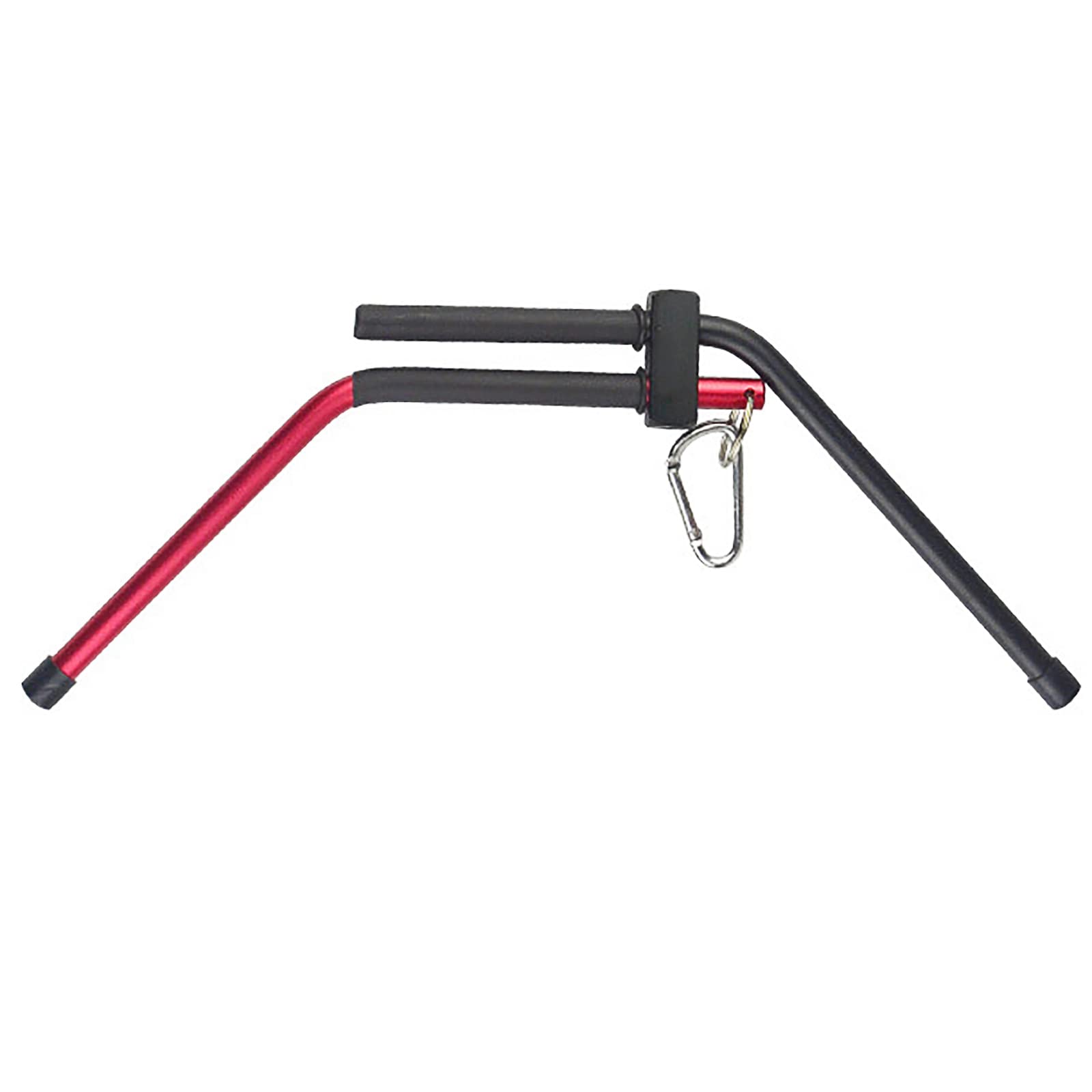 Archerest Archery Compound Bow Stand, Aluminum Heavy Duty Bow Support Feet Rack Fit on Most Bow Limbs, Perfect for Ground or Box Blind Hunting (Red)