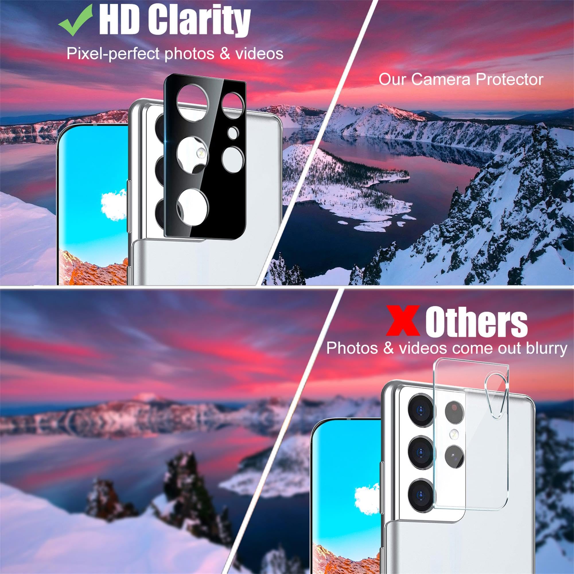 Arshek [2+2 Pack] Screen Protector for Samsung Galaxy S20/S20 5G, 9H Tempered Glass, Ultrasonic Fingerprint Compatible,3D Curved, HD Clear, Bubble-Free for Galaxy S20 Glass Screen Protector
