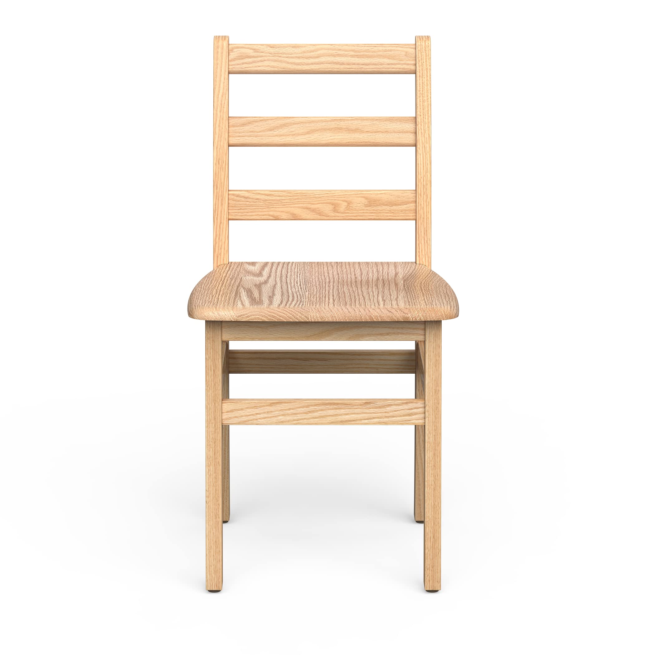 Foundations Little Scholars Ladderback Solid Hardwood Classroom Teacher Chair, Made in USA, Fully-Assembled, (18 Inch Seat Height, Ages 13+)