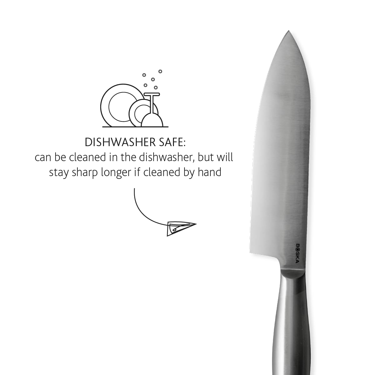 BOSKA Kitchen Knife Sets Copenhagen 5 Piece Kitchen Knives for Chopping, Slicing Knife for Meat Cutting and Dicing Gourmet Food