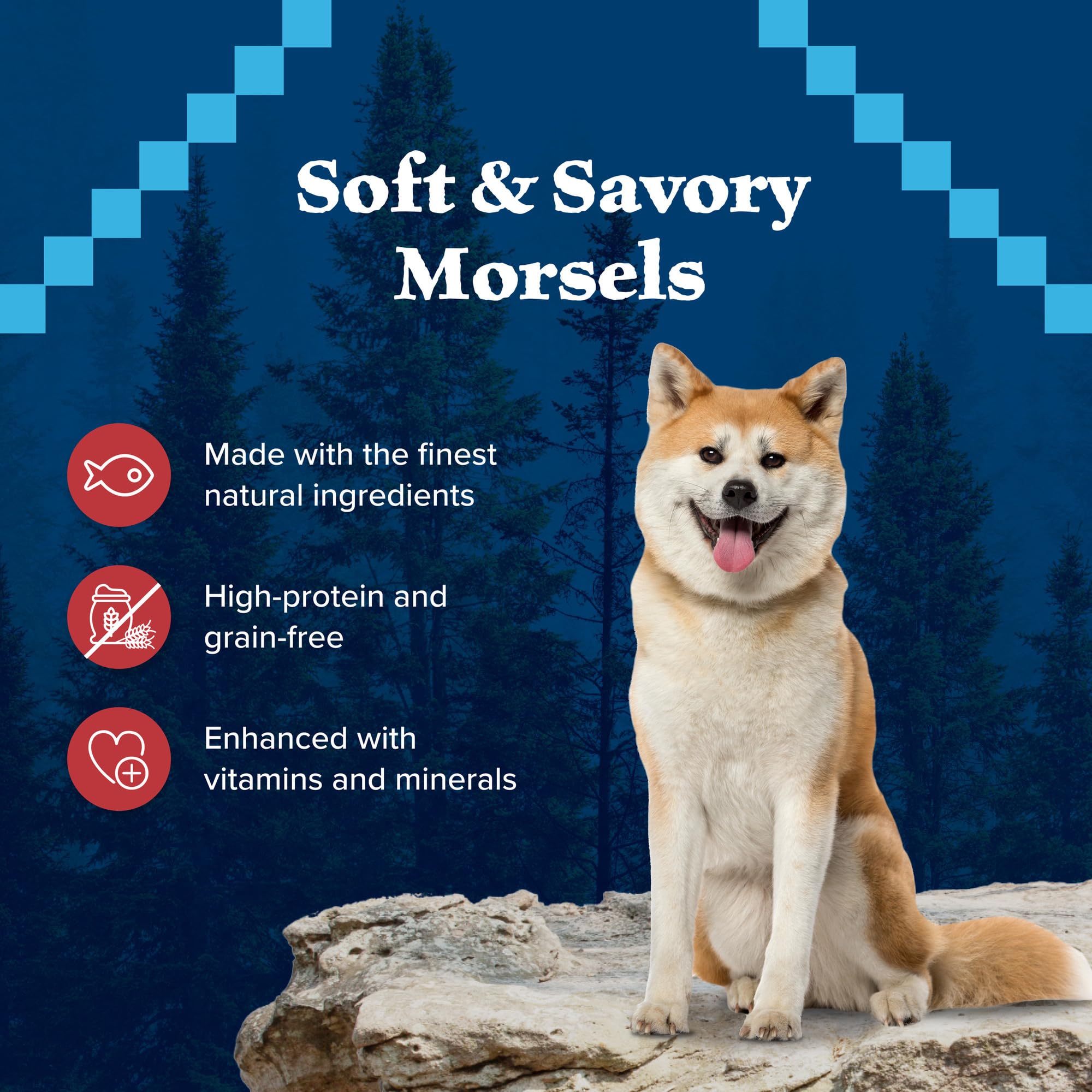 Blue Buffalo Wilderness Wild Bits Soft & Chewy Training Treats for Dogs, Grain-Free, Salmon Recipe, 4-oz. Bag