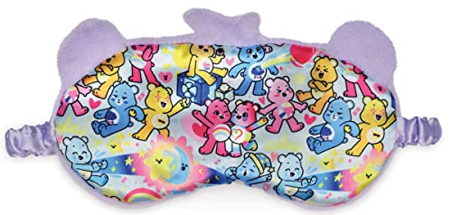 iscream Care Bears Satin-Lined Embroidered Fleece Sleep Mask - Share Bear
