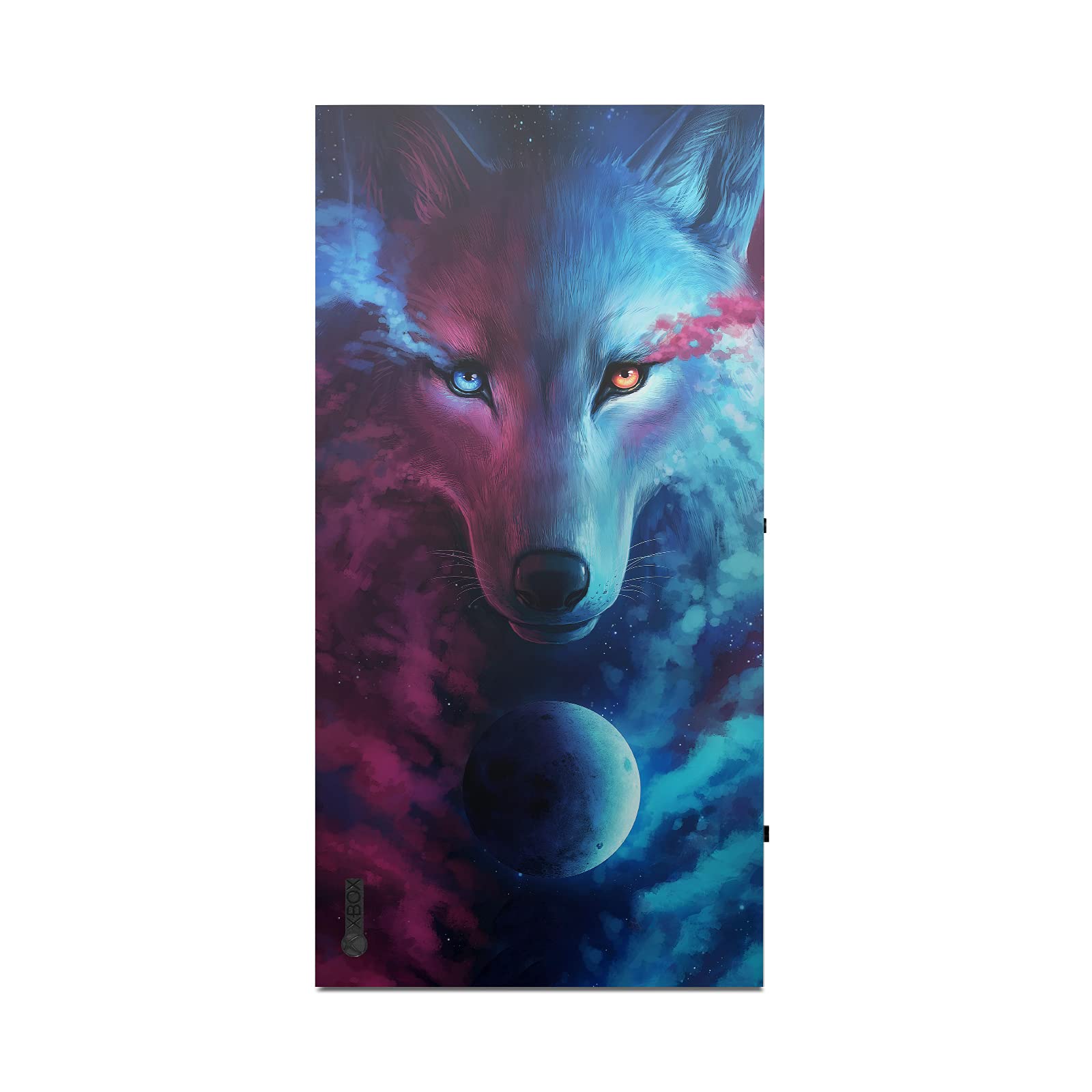 Head Case Designs Officially Licensed Jonas "JoJoesArt" Jödicke Wolf Galaxy Art Mix Vinyl Sticker Gaming Skin Decal Cover Compatible With Xbox Series X Console and Controller Bundle