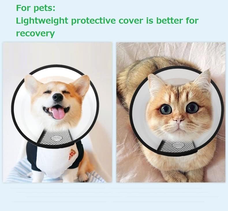 Himalayan Star Cat Dog Cone Collar pet Protective Cover , cat Dog Collars for After Surgery,to Prevent Pets from Licking Wounds (6# XS)