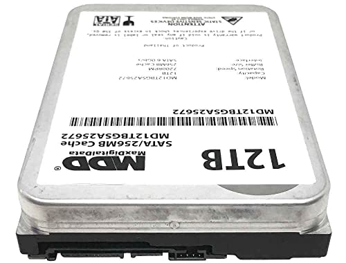MDD 12TB 7200RPM SATA 6Gb/s 256MB Cache 3.5inch Internal Desktop Hard Drive, MD12TBGSA25672, Mechanical Hard Disk