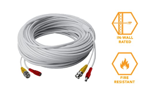 Lorex RG59 Power Accessory Cable, High Performance BNC Video Cable for Security Camera Systems, for Analog HD (CVI/TVI/AHD/MPX) or Analog (CVBS) Surveillance System, 120 feet (36m)
