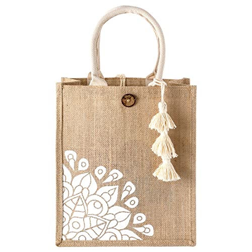 itgowisa Small Tote Bag for Women, Waterproof Beach Bag, Foldable Book Tote, Cute Reusable Grocery Bag, Gifts Basket for Her