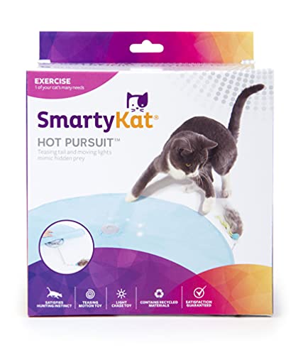 SmartyKat Hot Pursuit Electronic Concealed Motion Cat Toy, Battery Powered - Blue, One Size