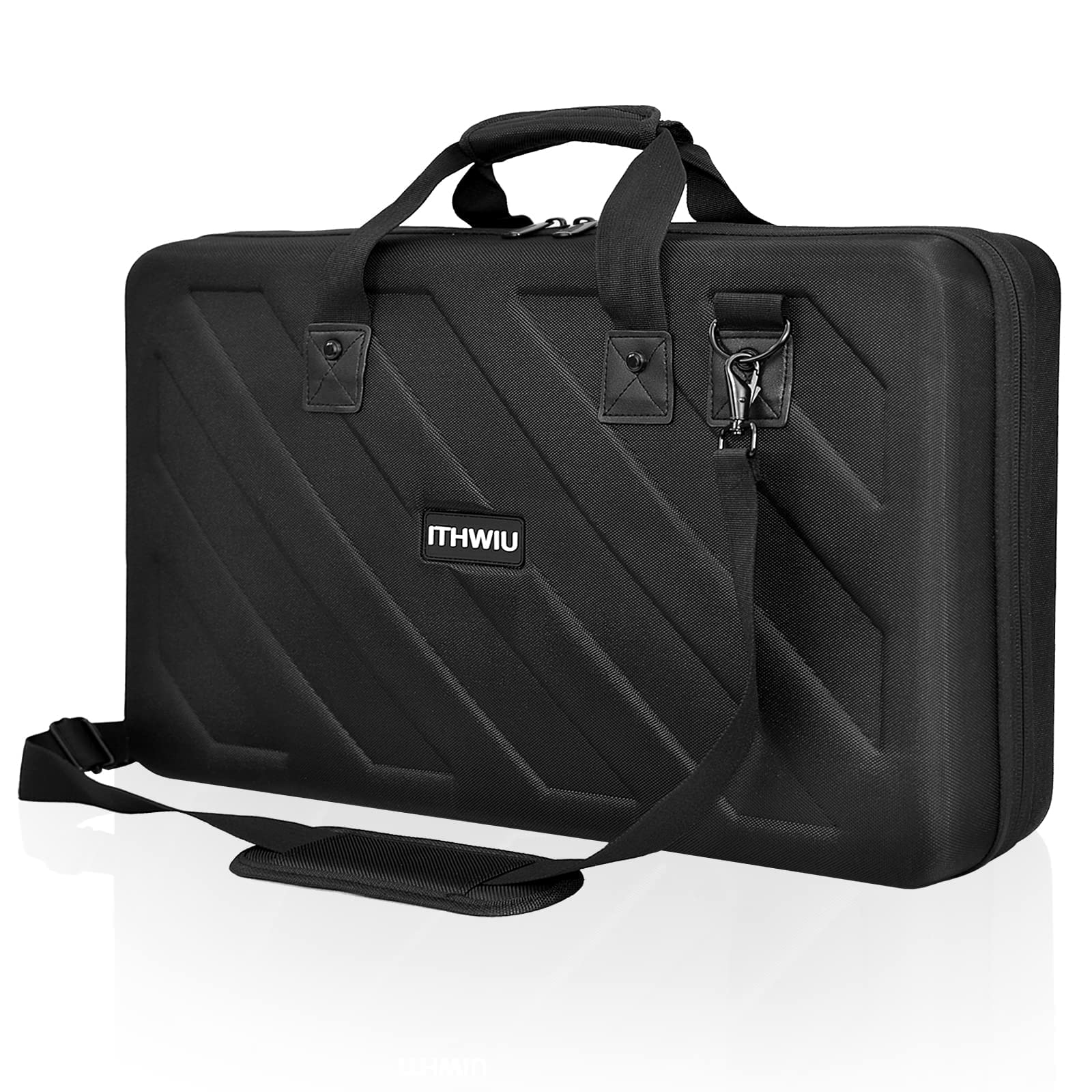 ITHWIU Lightweight Molded Hard Storage Case Fits for Pioneer RX, SX, SX2, SX3, Denon MC7000, FLX6 (L-27.2x 15.7 x 4 Inch)