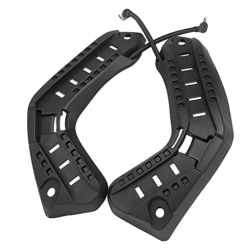 ATAIRSOFT Tactical Military Helmet Side Rails for Fast ACH Helmet with Lanyard Mounting Screws Helmet Accessories Black