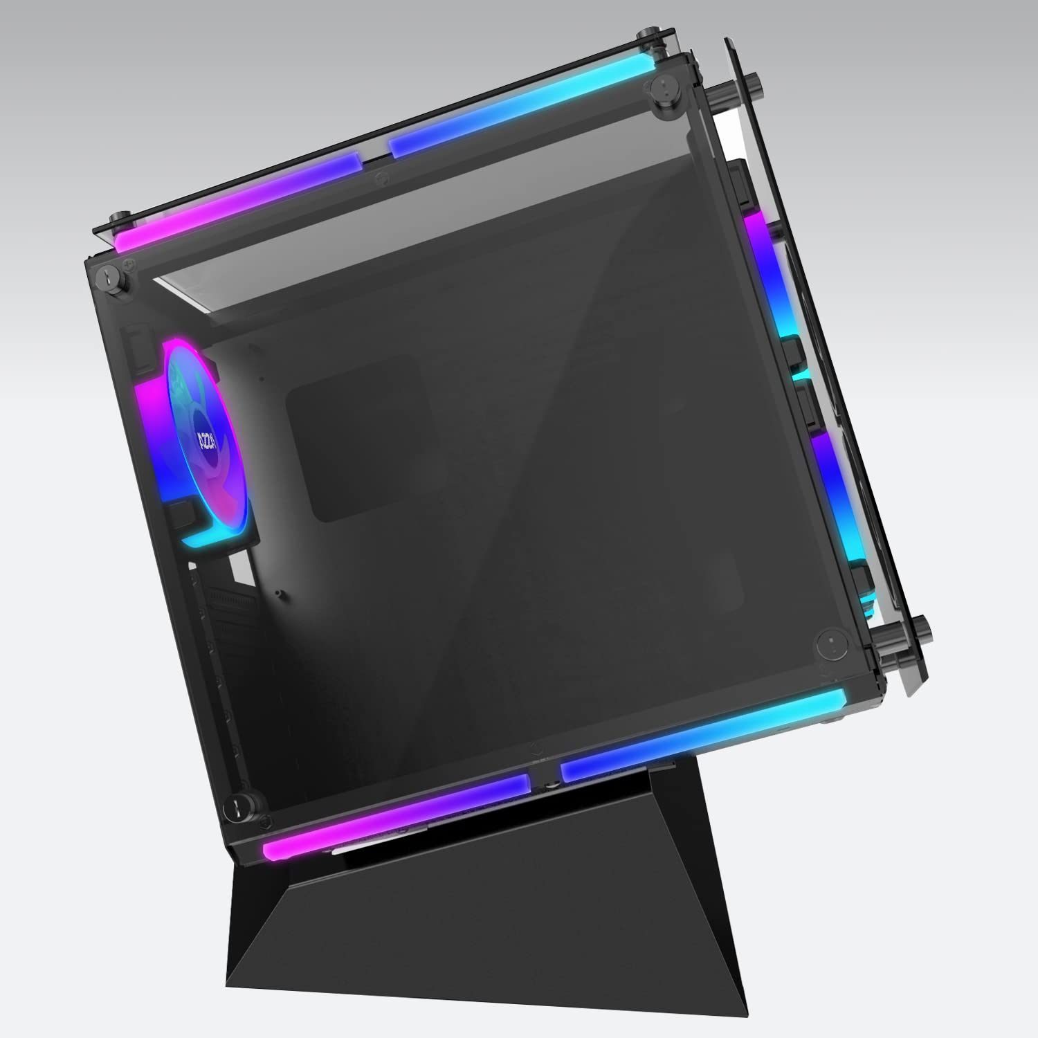 AZZA CSAZ-802F Cube CASE w/DRGB Lighting and Tempered Glass,black