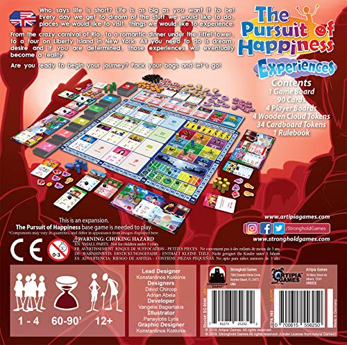 Indie Boards and Cards Pursuit of Happiness Experiences