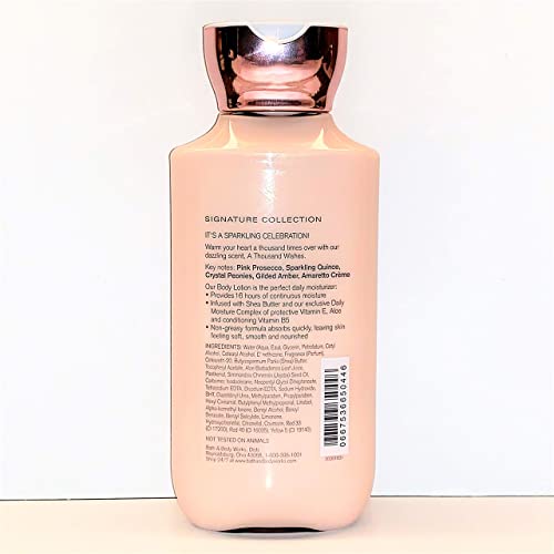Bath and Body Works A Thousand Wishes, Body Lotion 8 oz, E025