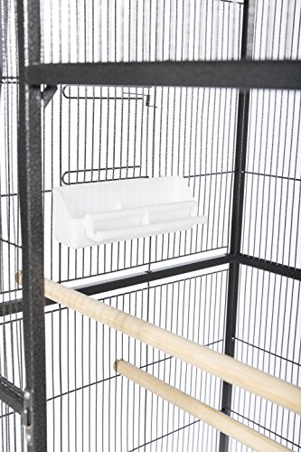 Prevue Pet Products Wrought Iron Flight Cage with Stand, Black Hammertone