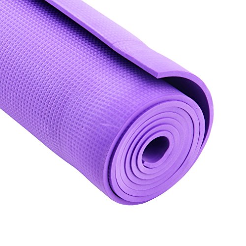 AWFAND Yoga Mat,6MM Extra Thick Exercise Yoga Mat with Carry Strap,Folding Gymnastics Mat,Non Slip, Durable and Lightweight Exercise Mat for Home Gym Exercise Pilates